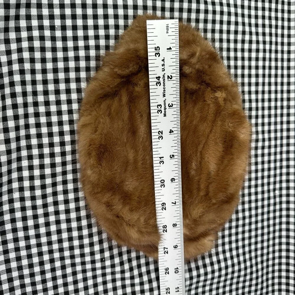American Vintage | Accessories | Vintage Genuine Fur Pillbox Hat Warm ...